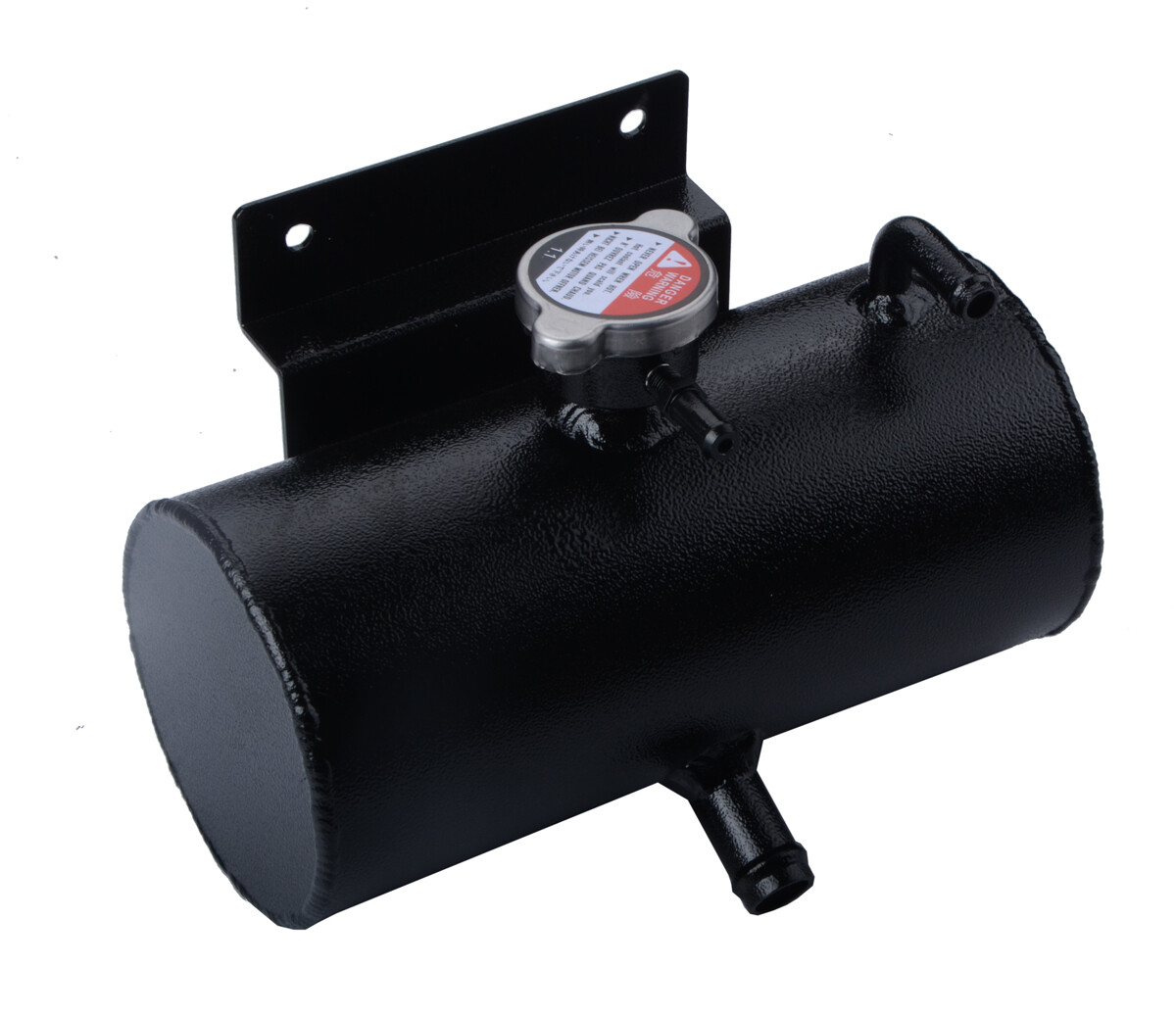 1.5L Universal Aluminum Header Tank Horizontal Round Coolant Overflow ...