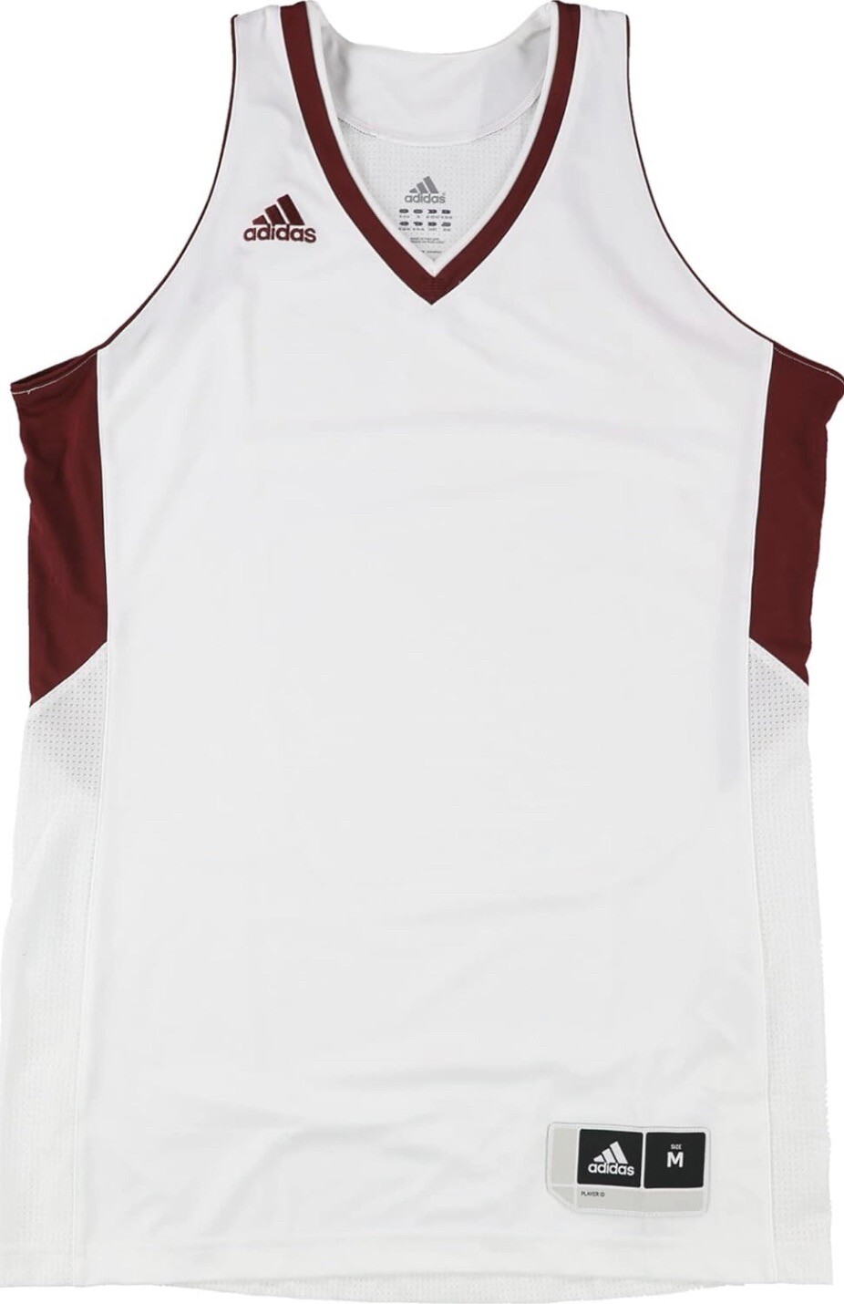 Adidas Commander 15 Womens Basketball Jersey White/Burgundy Size 3XLT ...