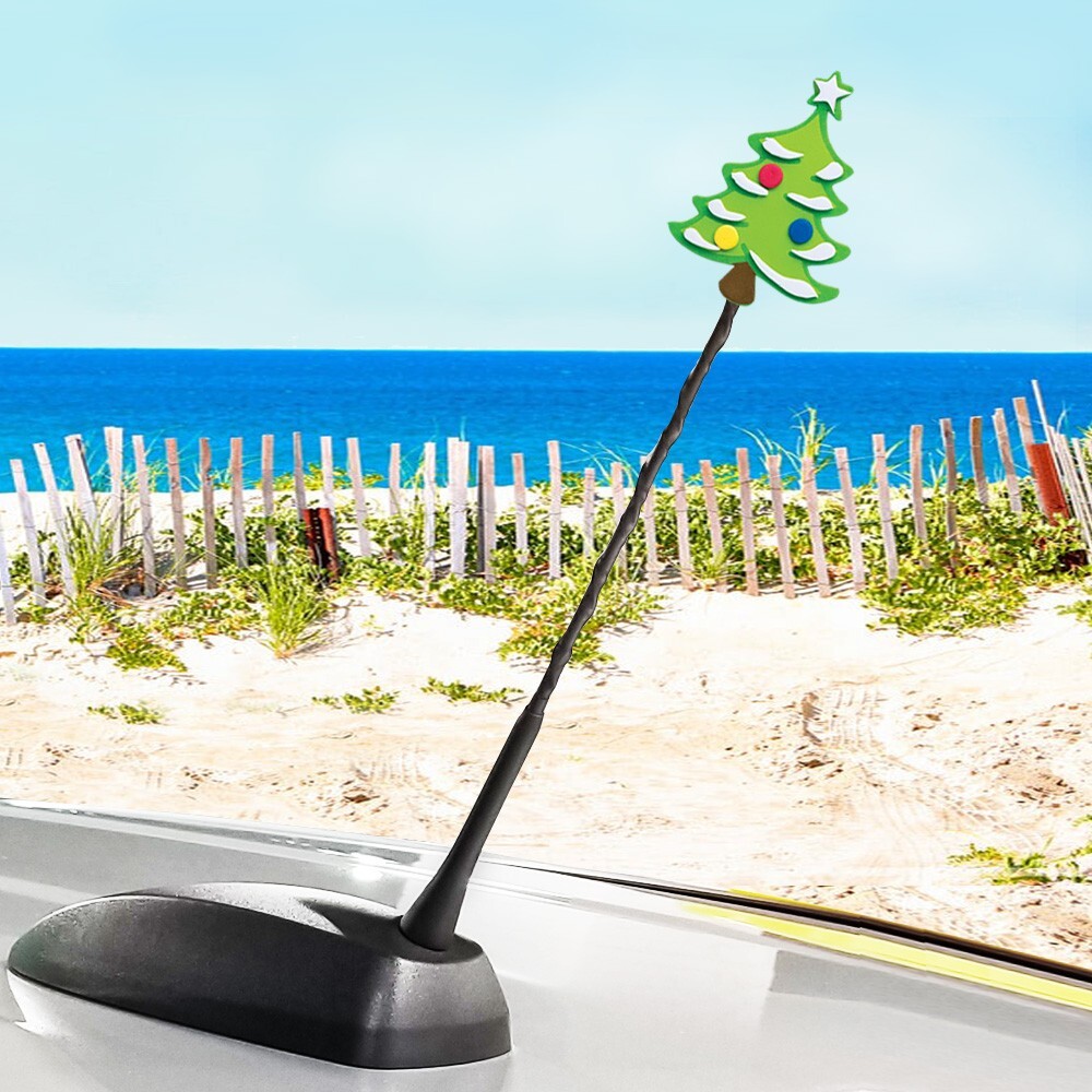 *Rare* Christmas Tree Car Decor Antenna Topper Decor Auto Accessory ...