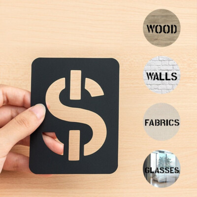 42pcs Copying Stencils Spray Painting Template Letter Number Symbols ...