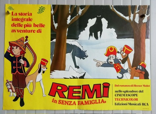 fotobusta REMÌ senza famiglia Hector Malot Chibikko Remi meiken Capi ...