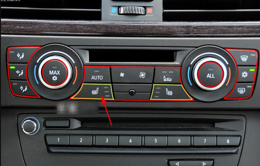 For BMW X1 E84 2010-2013 2014 Silver Aluminum Central Console AC Button ...