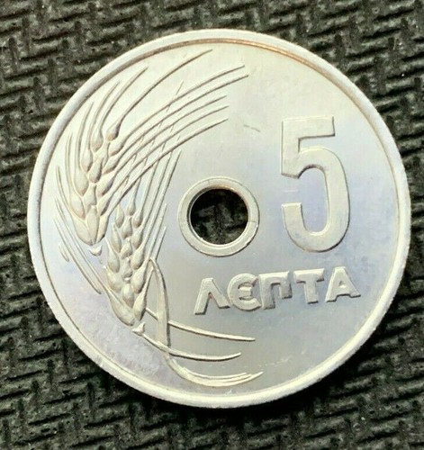 1954 Greece 5 lepta Coin GEM BU 2 Years Issued #C949 | eBay