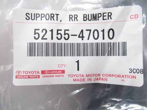 Genuine OEM Toyota 52155-47010 Passenger RH Rear Bumper Support 2012-17 ...