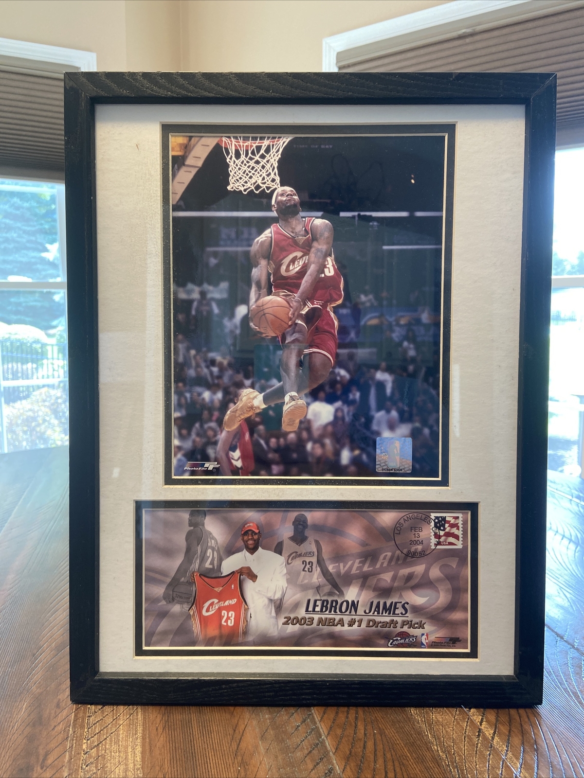 2003 Lebron James NBA #1 Draft Pick Framed Photo w/ Mailing Envelope | eBay