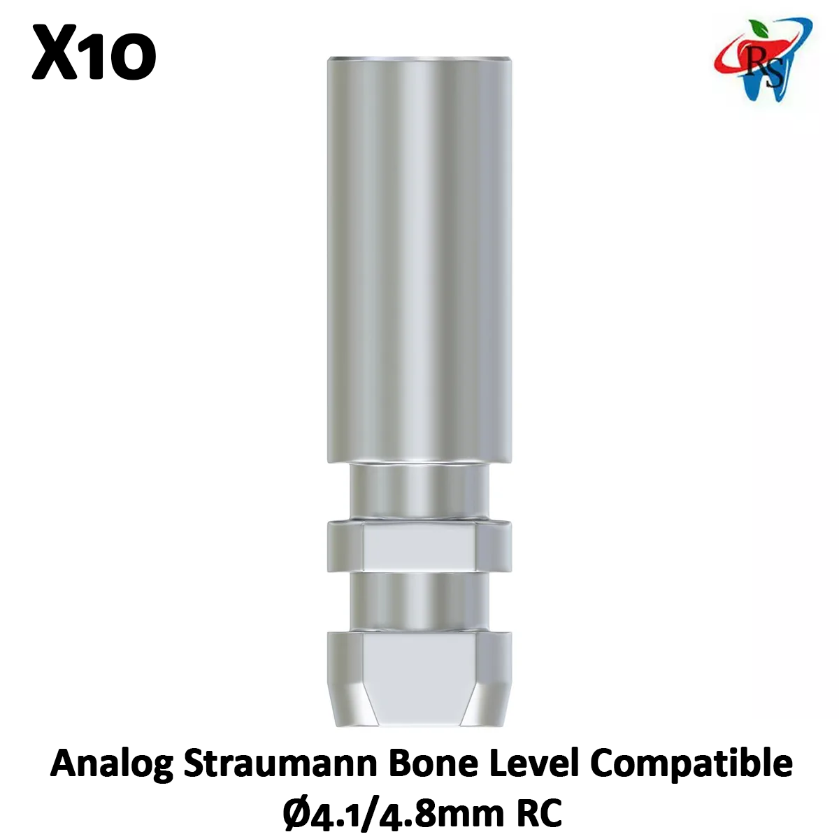 10x Dental Analog Straumann B0ne Level Compatible Ø4.1/4.8mm RC Lab ...