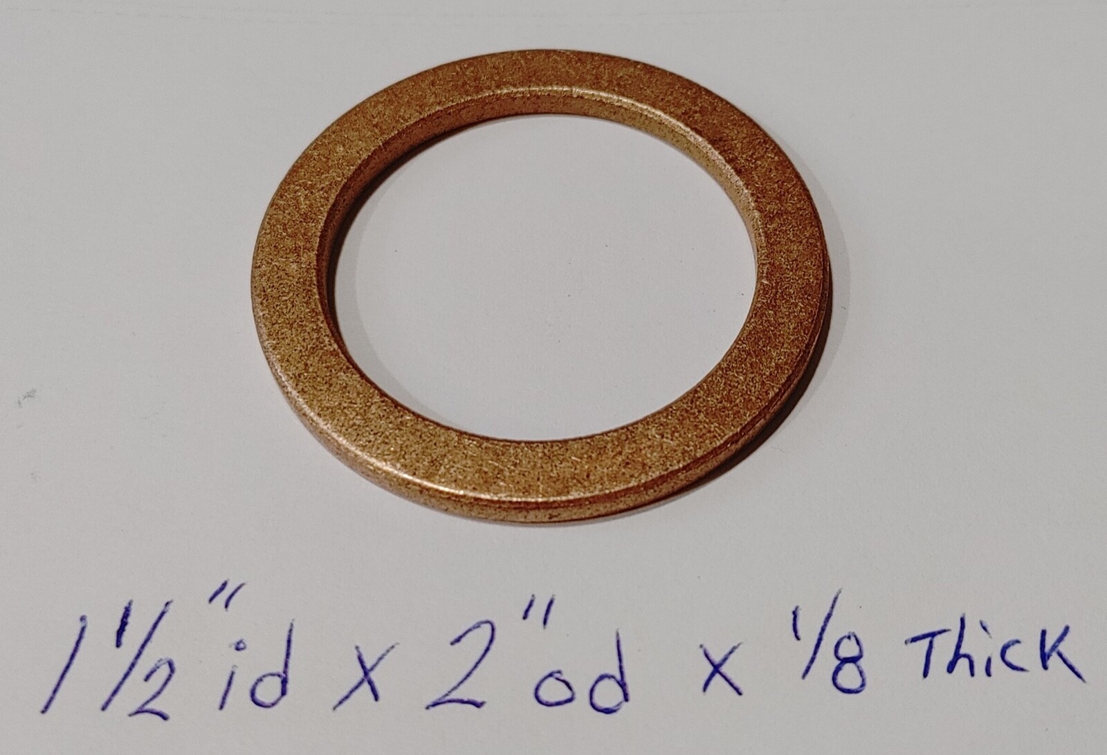 Oilite Thrust Washer Bronze New 1 1/2 id x 2 od spacer bushing brass ...