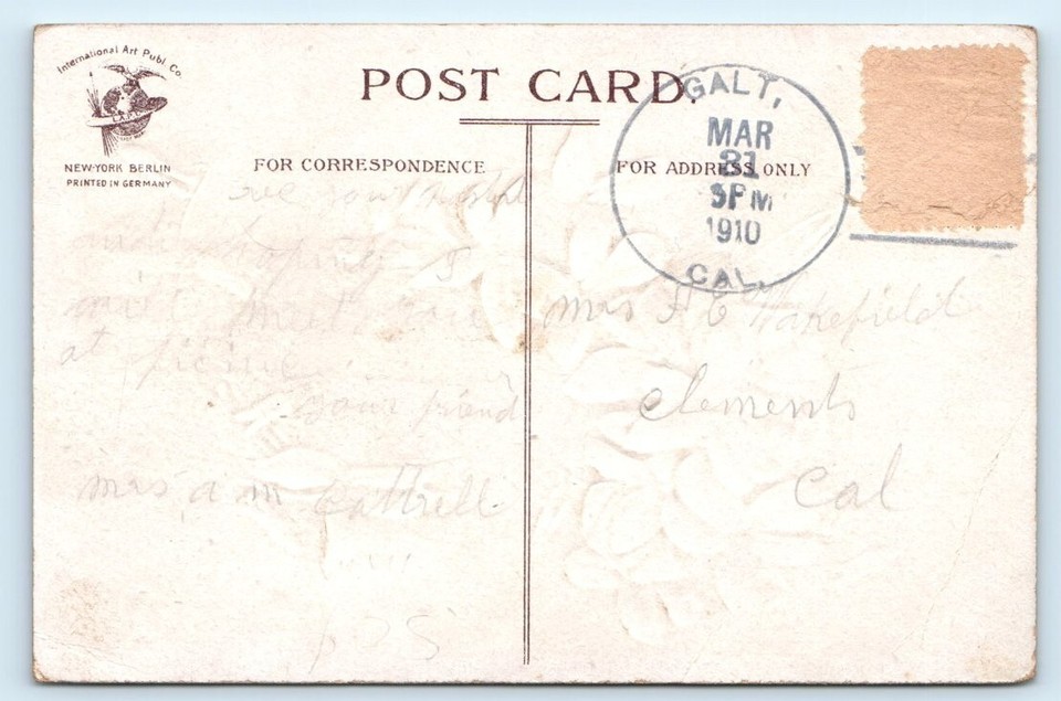 'Many happy Returns' floral greeting 1910 Postcard | eBay