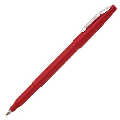 R100-B Pentel Rolling Writer Rollerball Pen, 0.8mm Tip, Red Ink, Pack ...