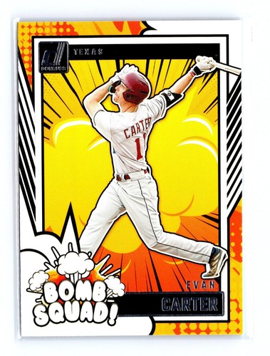 Evan Carter Texas Rangers 2024 Donruss #11 Bomb Squad | eBay