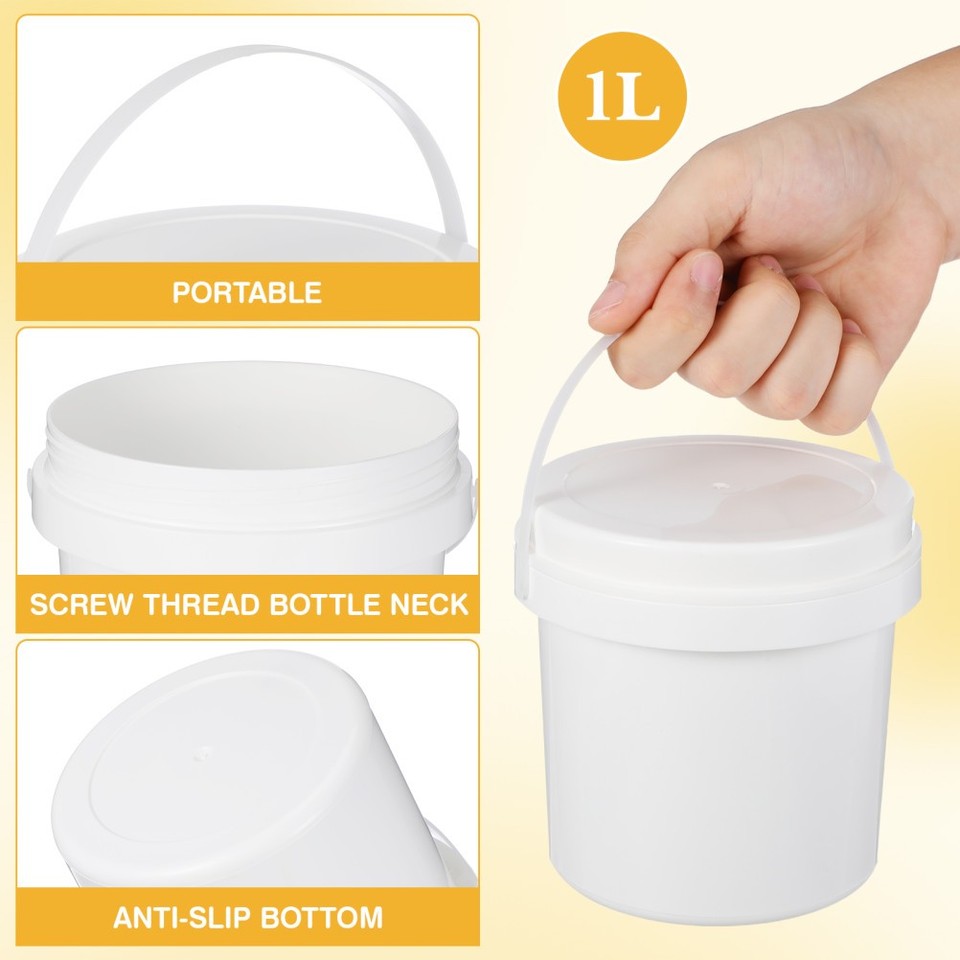 3 Pcs Food Storage Bucket Baby Toy Unit Buckets with Lids Airtight ...
