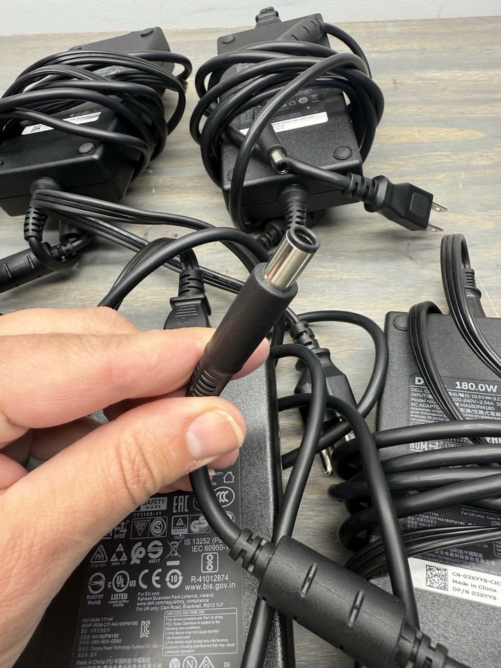 Lot of 5 Genuine Dell AC Adapter Charger 180W 19.5V 9.23A HA180PM180 ...