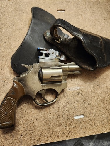 Gun Lighter Vintage Leather Holster Unusual Working Realistic Size | eBay