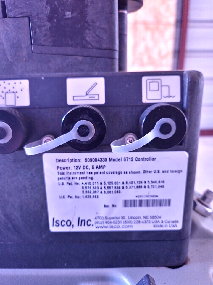 Teledyne Isco 6712 Portable Sampler Water Machine Controller, Sample ...