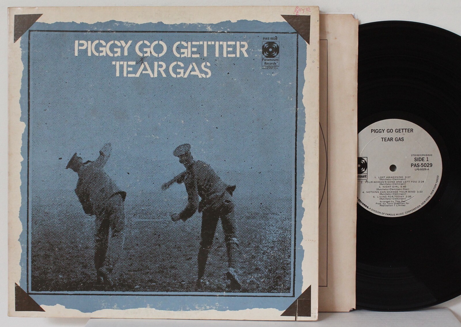 Tear Gas LP “Piggy Go Getter” ~ Paramount PAS 5029 ~ VG++ Hard Rock ...