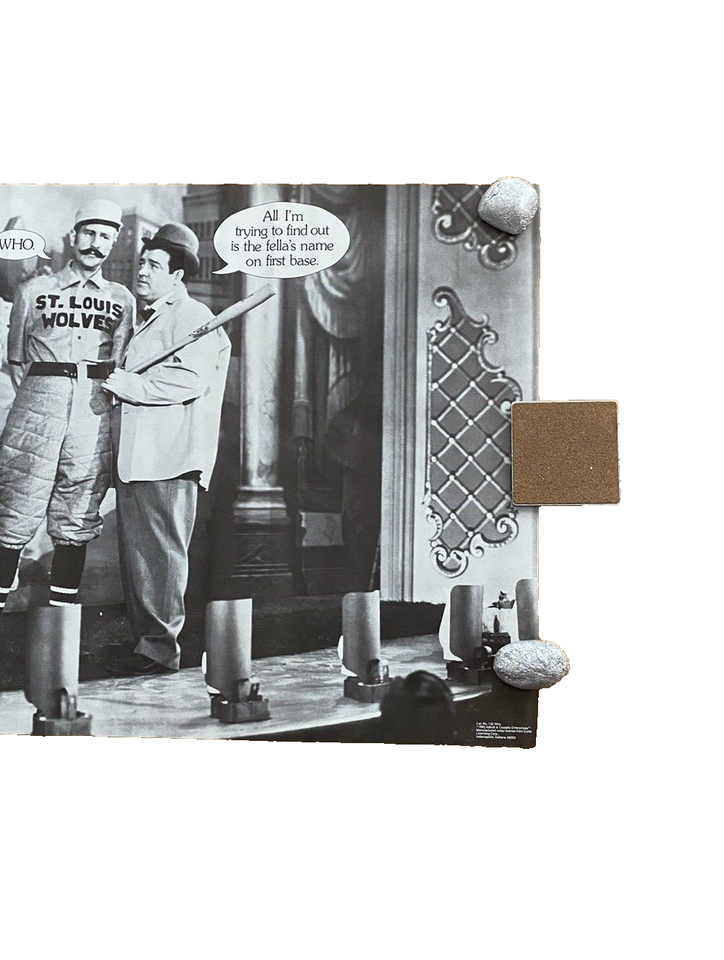 1985 Abbott And Costello Who's On 1st Skit Poster #132 32"X21" Vintage ...