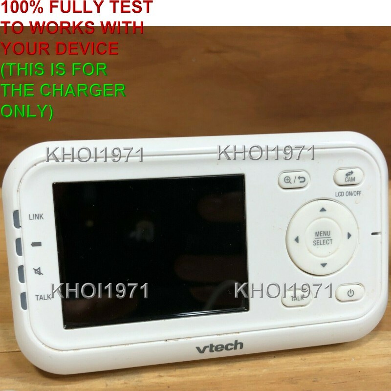 WALL charger AC adapter for VM3252-2 VTech baby monitor 2.8-IN. LCD ...