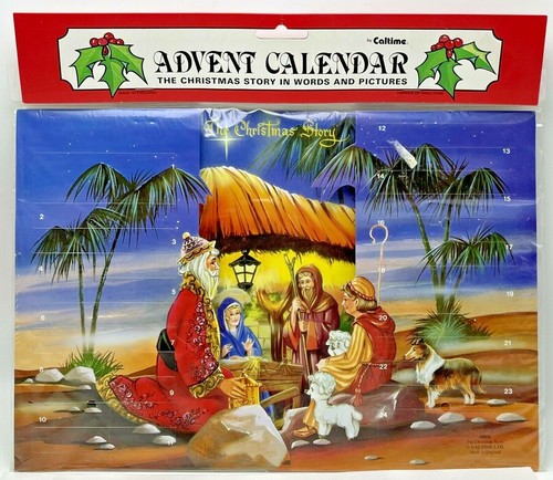 Caltime Advent Calendar The Christmas Story Nativity Made in England | eBay