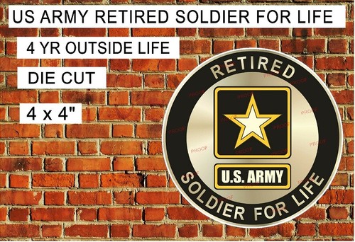 US ARMY RETIRED SOLDIER FOR LIFE DECAL STICKER | eBay