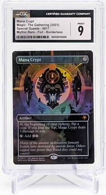 MTG - Mana Crypt (Borderless) Foil - Special Guests - CGC 9 | eBay