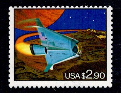 US Scott # 2543 Priority Mail Single Stamp MNH, Futuristic Space ...
