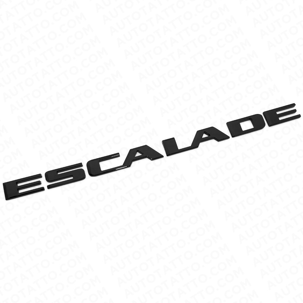 For Cadillac Escalade 600 600D Gloss Black Rear Liftgate Emblem Badge ...