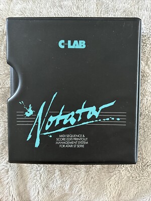 C-Lab Notator 2.1 Midi Sequence & Score Edit/Printout Mgmt For Atari ST ...