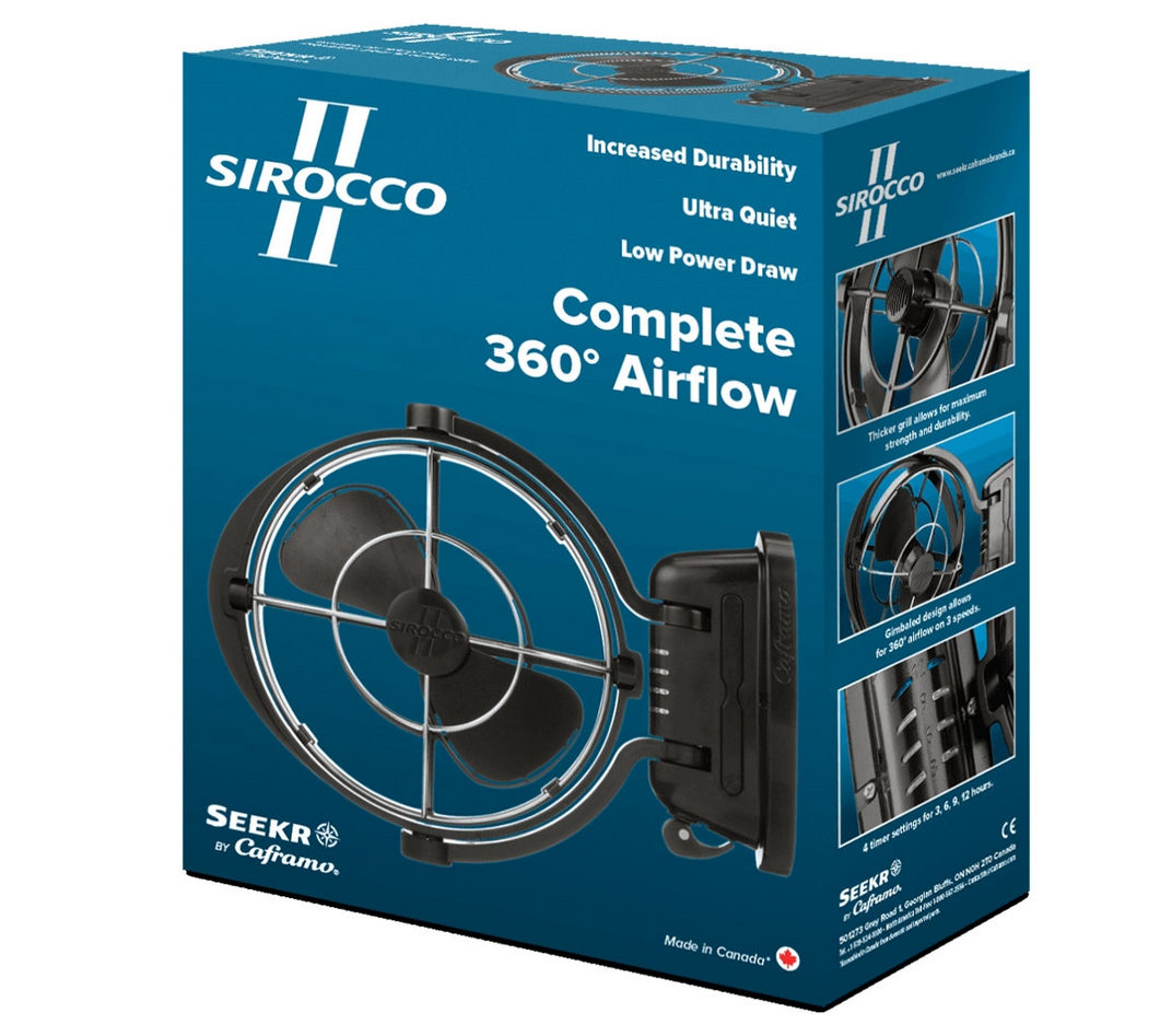 Caframo Sirocco II 3 Speed Black Gimbal Fan for sale online | eBay