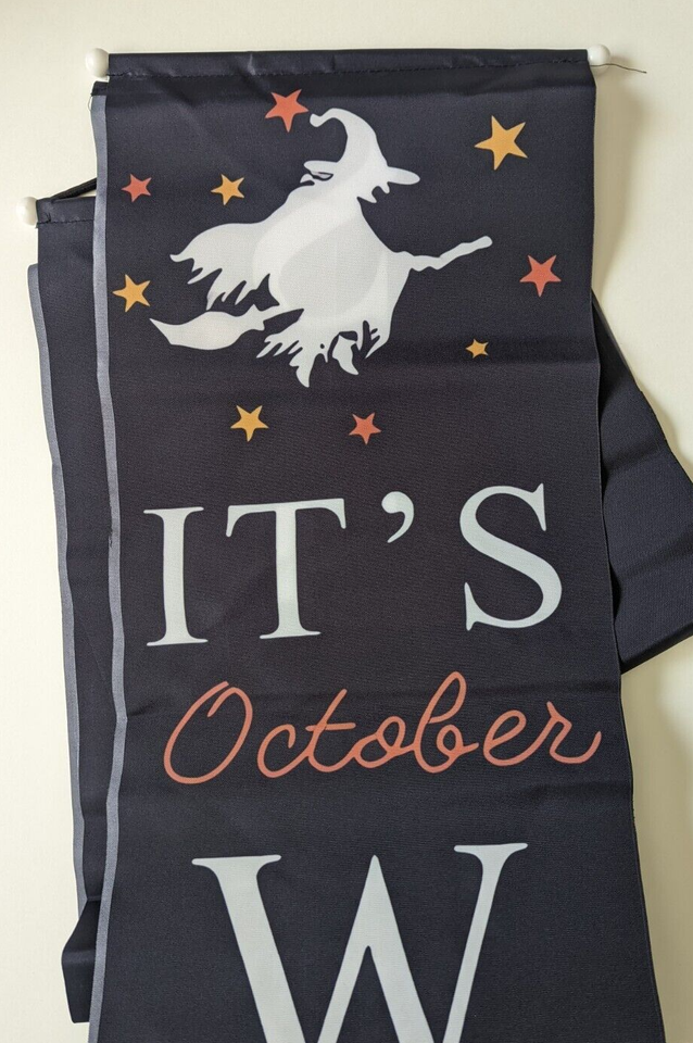 Halloween Banners Trick or Treat Its October Witches Wall Door ...
