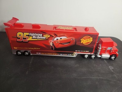 Used Disney Pixar Cars Large 24” Talking Mack Hauler Storage Carry Case ...