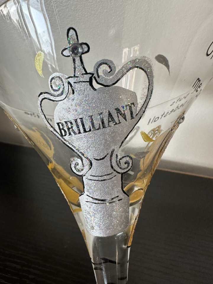 Lolita Love Martini Trophy Wife Martini Glass Hand Painted Wedding ...