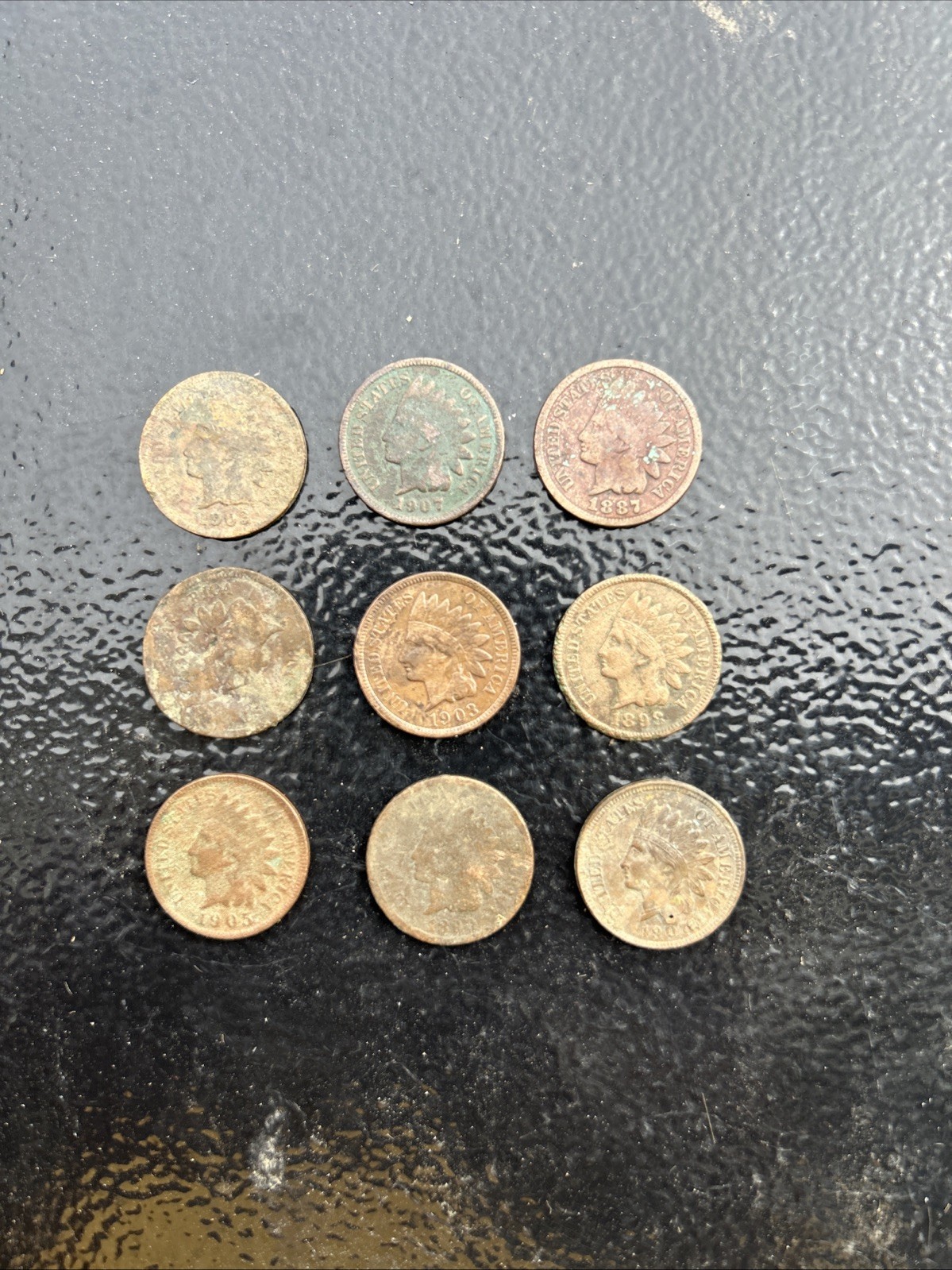 Indian Head Cent Penny Lot 9 Nine Coins | eBay