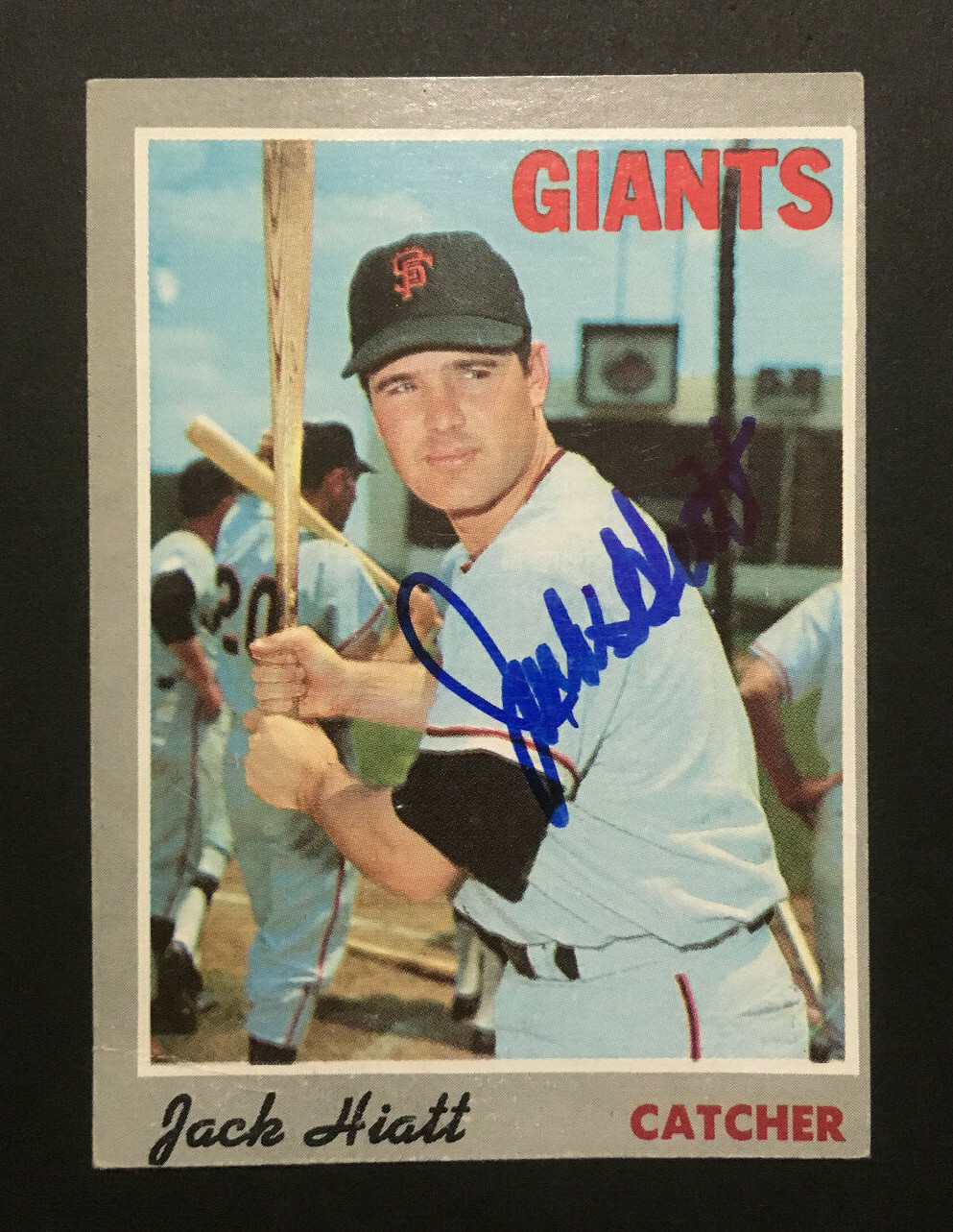 Jack Hiatt Giants signed 1970 Topps baseball card #13 Auto Autograph 2 ...