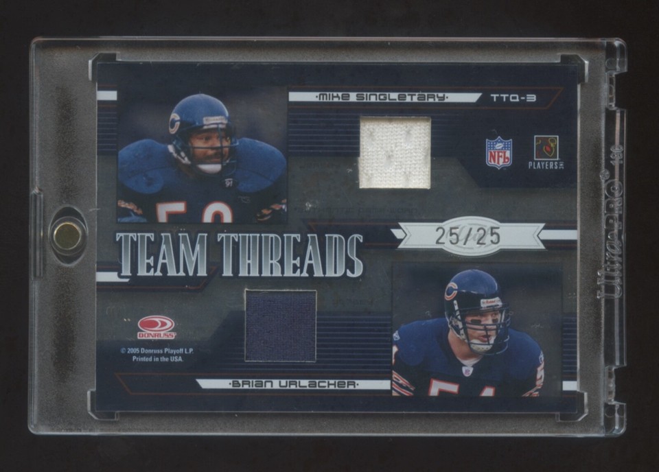 2005 LEAF LIMITED Walter Payton-GALE SAYERS-BRIAN URLACHER-SINGLETARY # ...