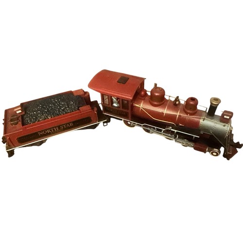 Set of 2:Bachmann G Scale North Star 4-6-0 Train Engine w/Coal Tender ...