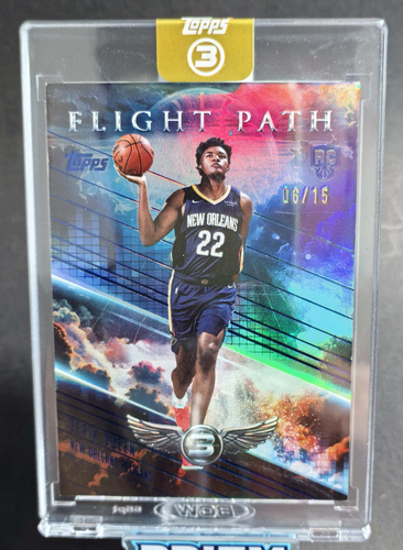 Derik Queen 2025-26 Topps Three Basketball 06/15 Blue Flight Path RC # ...