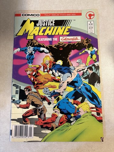 Justice Machine Featuring the Elementals #1 Comic | eBay