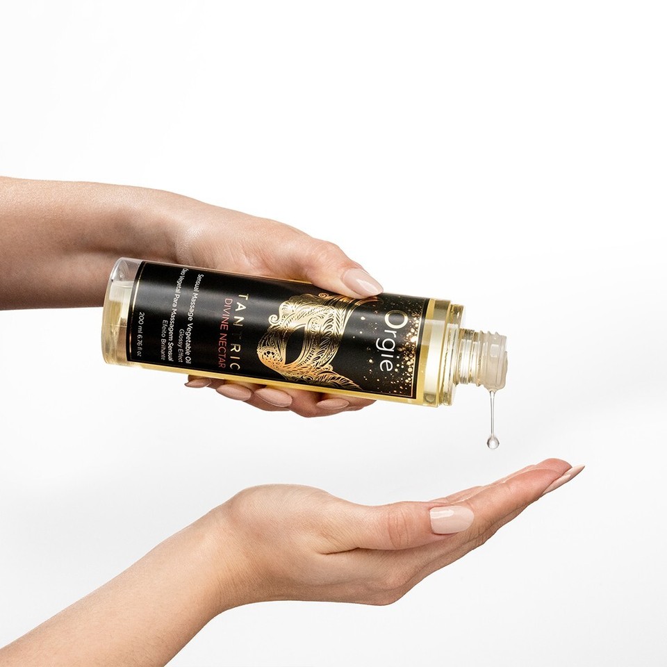 Orgie Tantric Divine Nectar Massage Oil * Glossy 100% Vegetable Oil ...