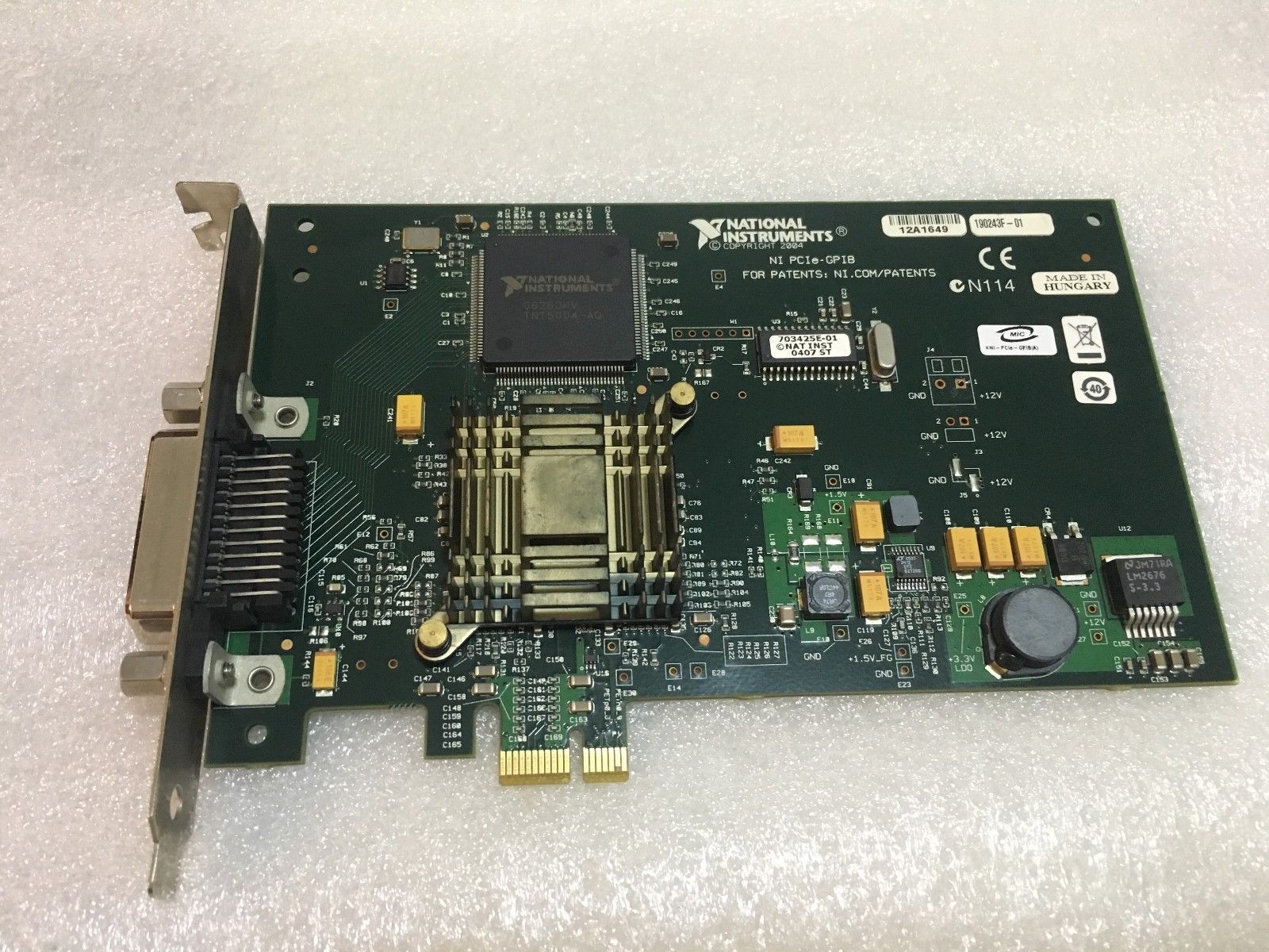 National Instruments NI PCIe-GPIB Card board | eBay