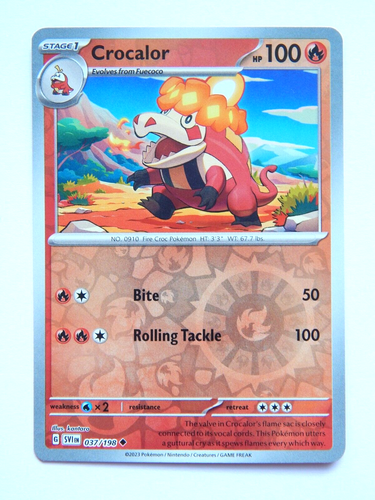 Crocalor 037/198 NM Pokemon Card Scarlet & Violet SVI EN 2023 Fire ...