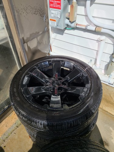 22 inch black oem chevy rims and tires | eBay