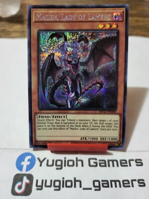 Yu-Gi-Oh Malice Lady Of Lament MP21 1st Edition Secret Light Played | eBay