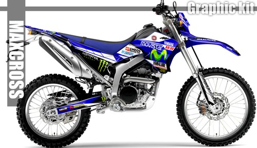 YAMAHA WR250R WR250X ALL YEARS MAXCROSS GRAPHICS KIT DECALS STICKERS ...