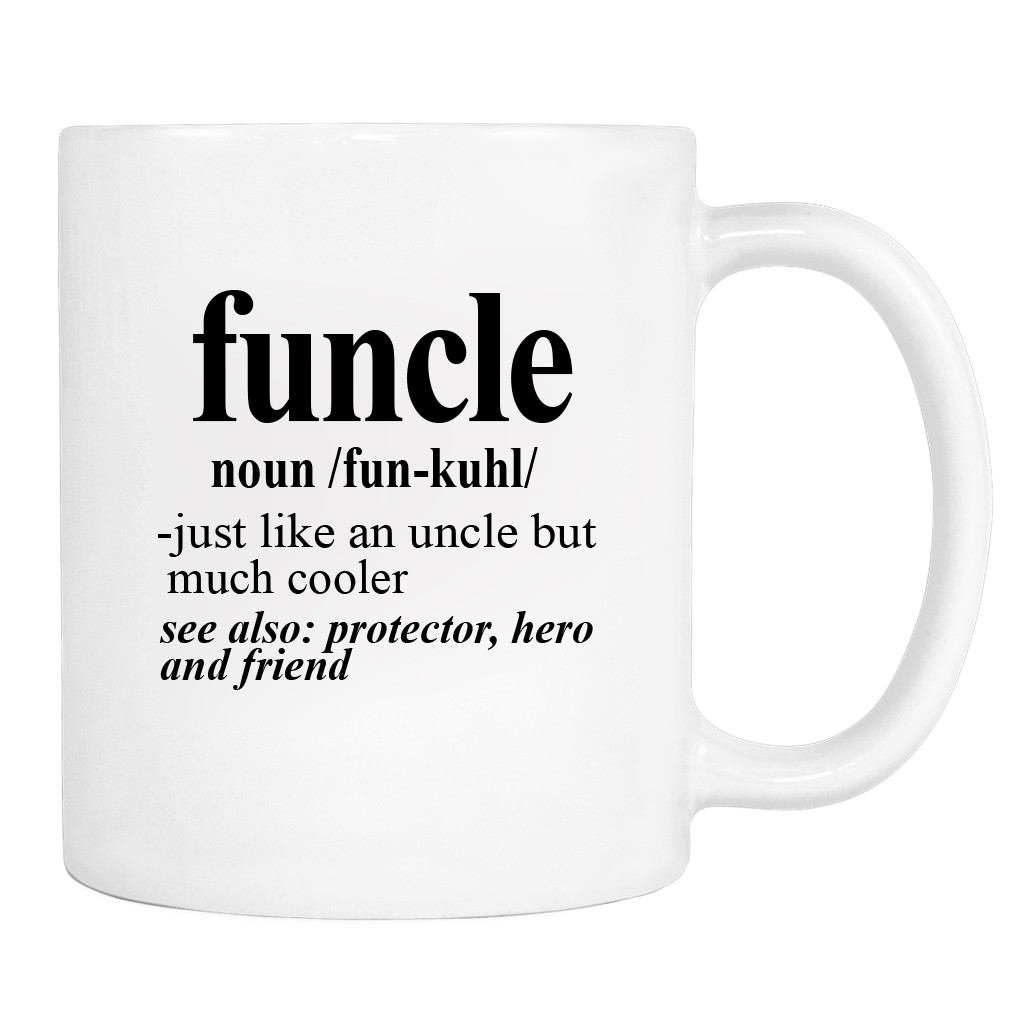 Funcle Noun - 11 oz Mug - Funcle Gift - Funcle Mug - Pregnancy Reveal ...