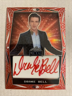 2024 Leaf Metal Pop Century ON CARD AUTO RED /199 ~ Drake Bell & Josh ...