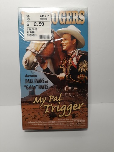 My Pal Trigger new sealed vhs tape western roy rogers,dale evans,gabby ...