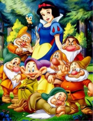Diamond Art Kit Of Snow White And The Seven Dwarfs 30cm X 40cm 23 ...