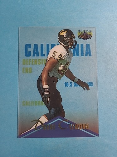 Duane Clemons 1996 Classic Clear Assets Football Card # 41 I8184 | eBay