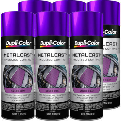 Duplicolor Paint MC204 (6-Pack), Metalcast Paint, Purple Anodized, 11 ...