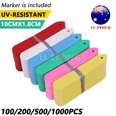 Plant Labels Flexible PVC Plastic Garden Tag Nursey Seeding Marker Pen ...